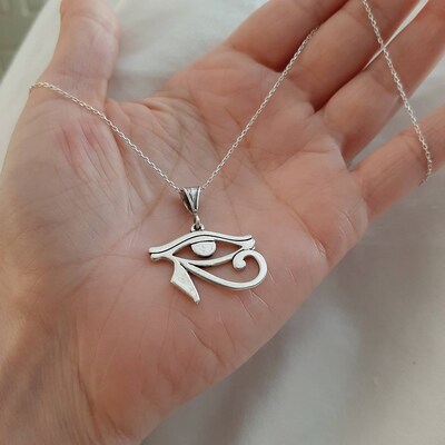 Pendant Eye of Horus Ra Egyptian Amulet Sterling Silver 925 - Etsy