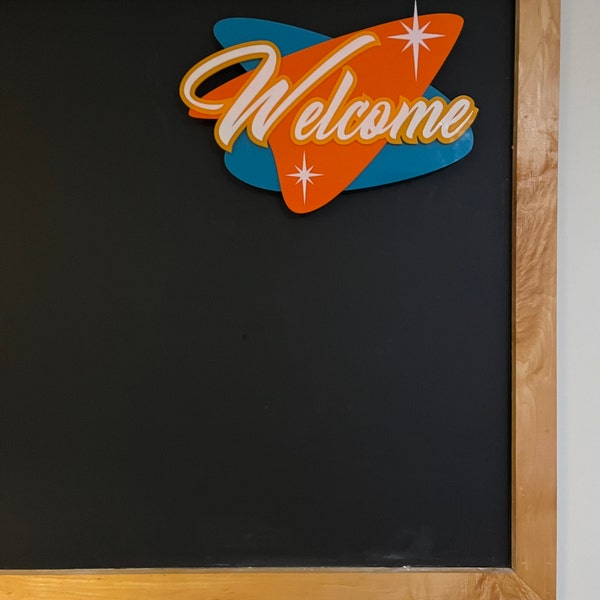 3D Mid Century Modern "metropolis" Welcome Sign | Family Name Sign ...