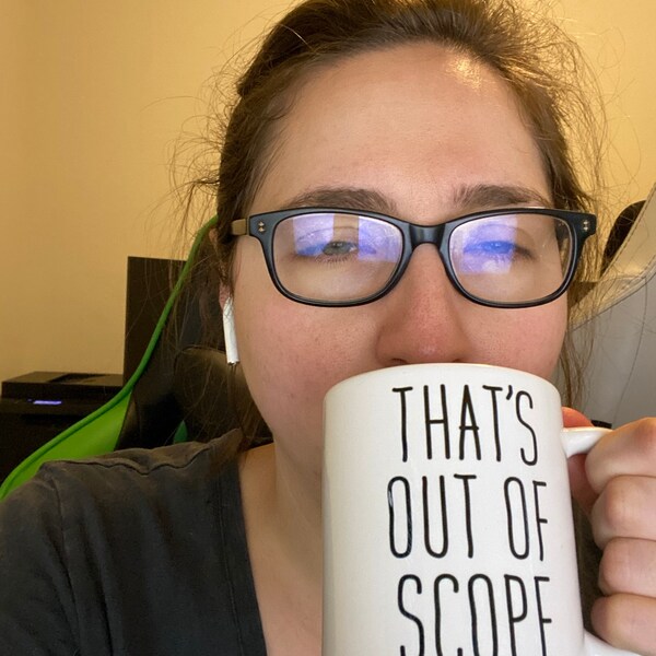 Dude, That's Out of Scope White Ceramic Mug | Project Manager Joke Gift ...