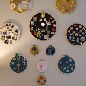 Blank Embroidery Hoop Pin Wall Hanging Jewelry Display - Etsy