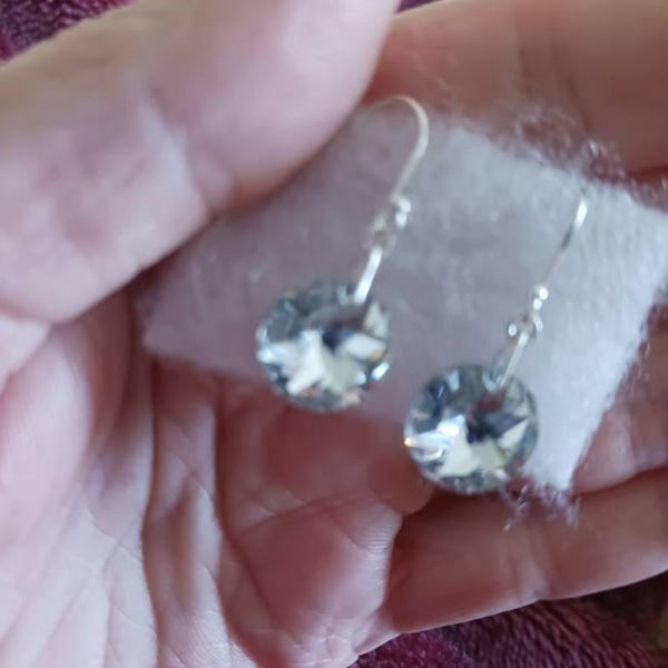 40x Swarovski Crystal Silver Night 3mm Beads, Swarovski Bicones 5328 ...