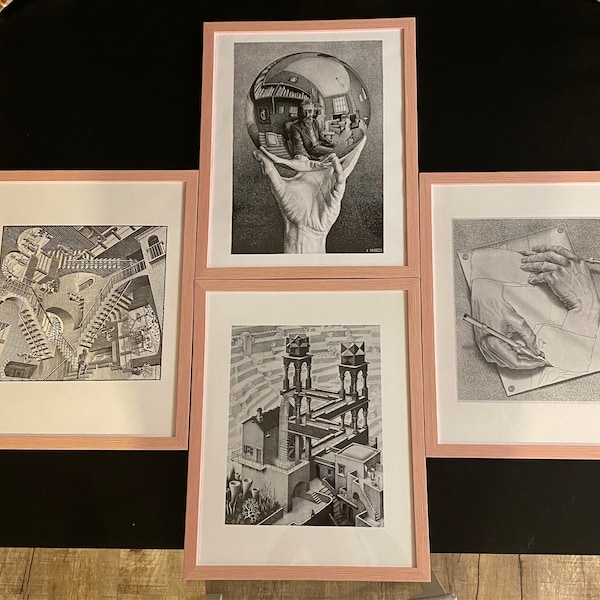 M C Escher Print, Escher Art, "hand With Reflection", Circa 1925 ...