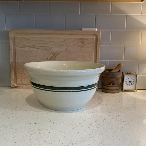 Vintage~rowe Pottery Works~(set of Four) STONEWARE MIXING BOWLS With ...