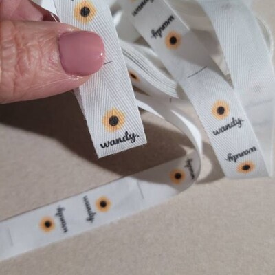 15x70mm,cotton Twill Webbing,flat or Folded Labels,printed Sew-in ...