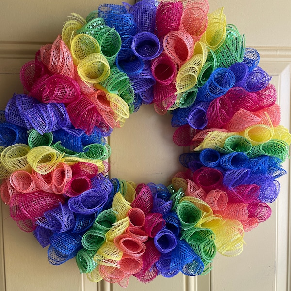 Rainbow Infinity Love Wreath - Etsy