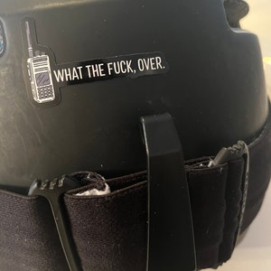 WTF, Over Black Vinyl Sticker, Funny Stickers, Sarcastic Stickers, Meme ...