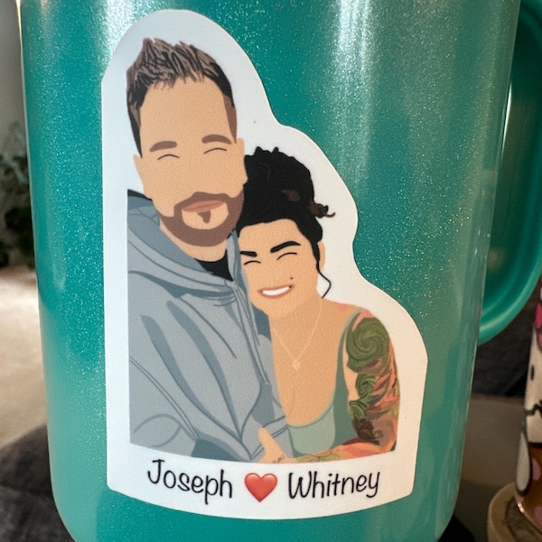 Personalized Stickers | Matte or Glossy | Minimal | Custom Drawing ...