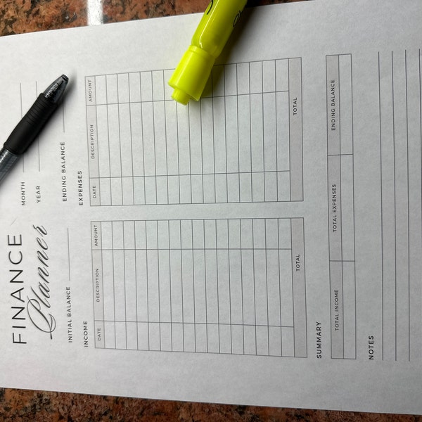 Cleaning Checklist One Page Planner. Daily Weekly Monthly, and Yearly ...