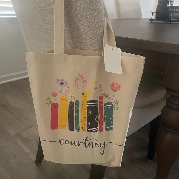 Personalized Canvas Tote Bag for Teachers, Librarian,caregiver – Great ...