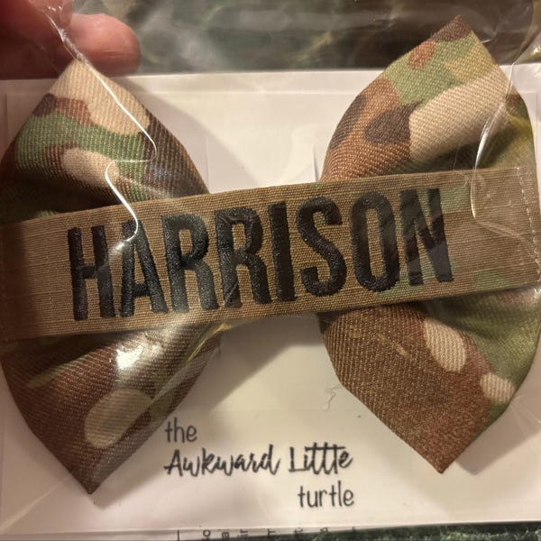 Army Name Tape Bow, Military Bow, Personalized, Air Force Bow, OCP ...