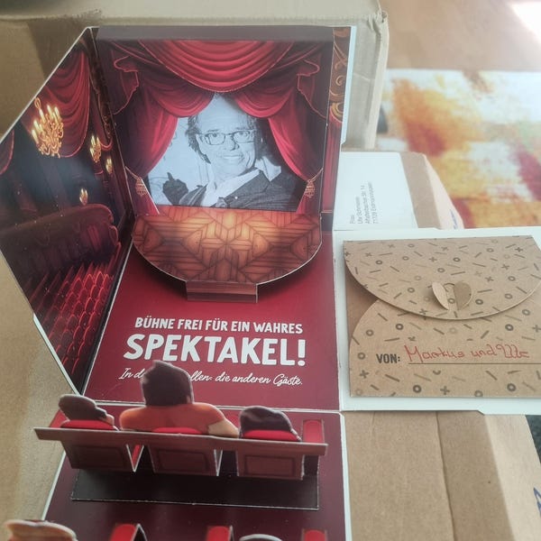 TADAA-BOX "Bühne frei" DIY – Explosionsbox – originelle Verpackung für ...