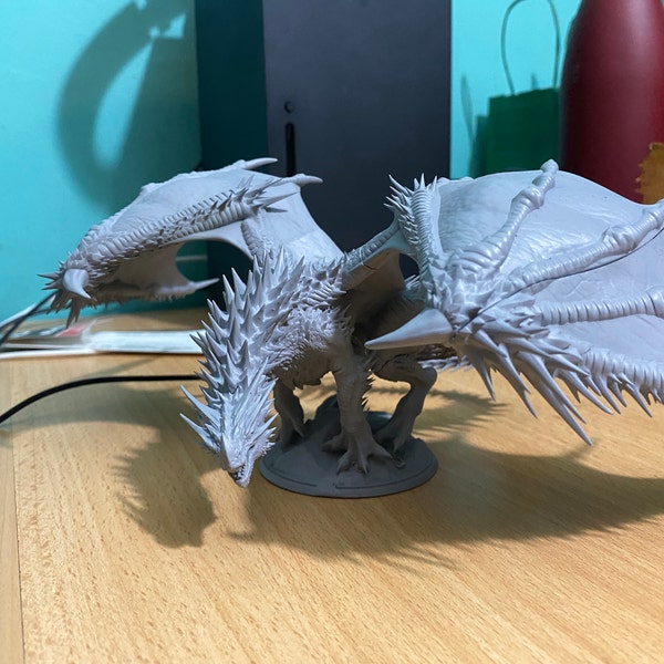 Adult Red Dragon Miniature Drake Monster Mini Dungeons and Dragons Mini ...