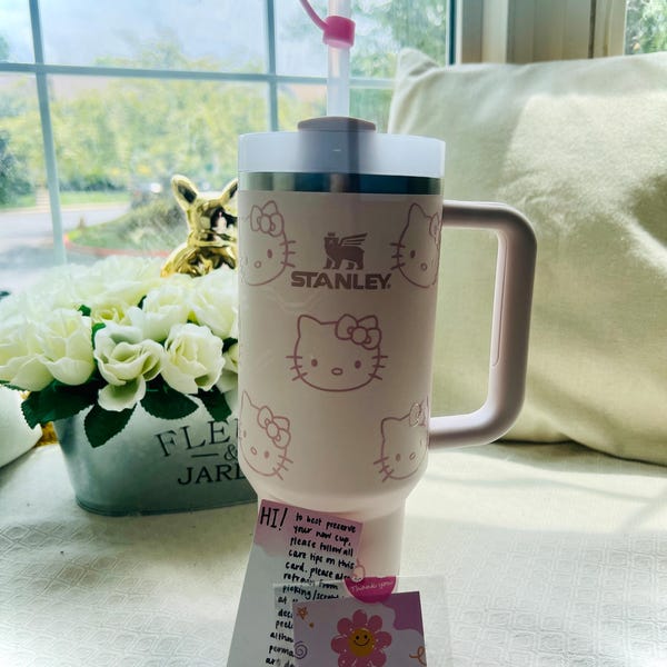 HK Owala 32oz Pink Water Bottle, Sanrio Inspired Hello Kitty, Kawaii ...