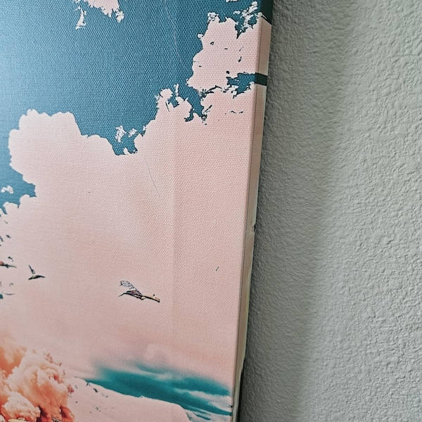 Abstract Deer Painting Print Stag Portrait Canvas Wall Art Wildlife Art ...