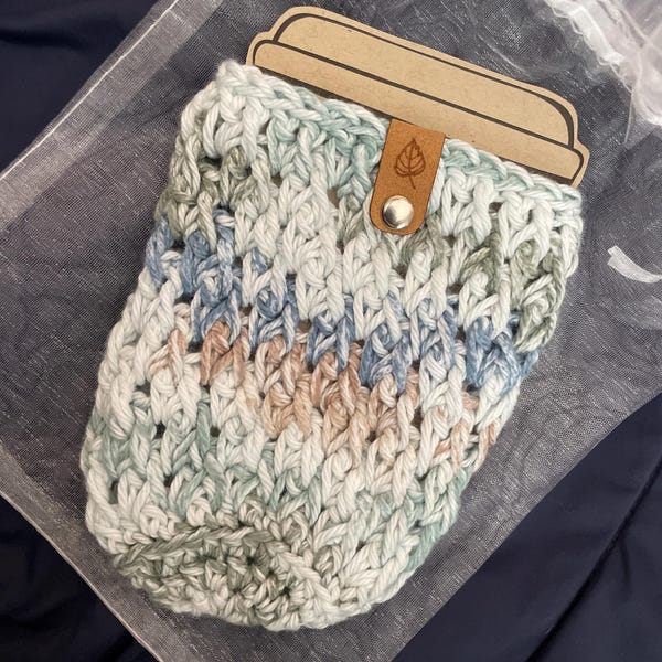 Chunky Yarn Knit Wristlet Keychain Loop Key Chain With Lobster Clasp ...