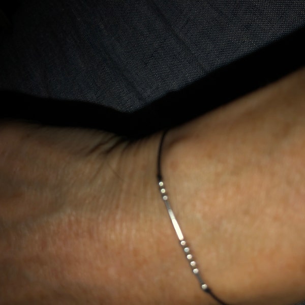 OWNED Morse Code Bracelet, Discreet BDSM Lifestyle Jewelry for ...