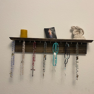 Rosary Shelf / Holy Cards / Icons / Statues - Etsy