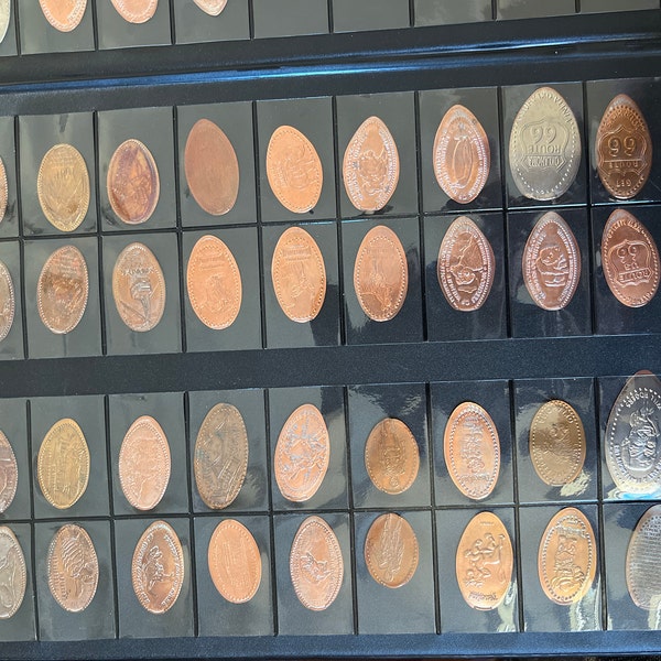 Huge Elongated / Pressed Penny Book Holds 144 Coins - Etsy