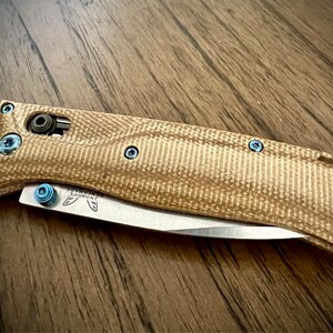 Titanium Flattop Deep Carry Pocket Clip for Sebenza Sand Blast Finish ...