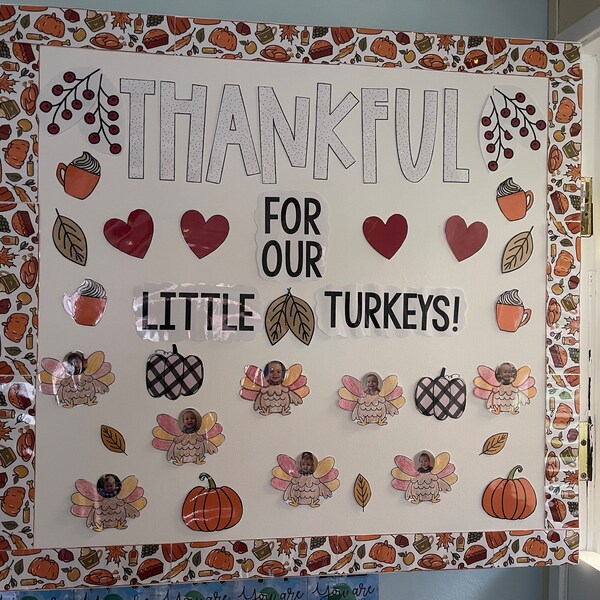 Thanksgiving Bulletin Board Kit & Student Activity - Etsy
