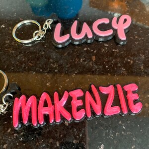 Disney Style Name Keychain Disney Letters Personalized Name | Etsy