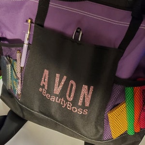 Glitter Avon Totebag, Avon Bag, Avon Lady Totebag, Tote Bag, Tote, Bag ...