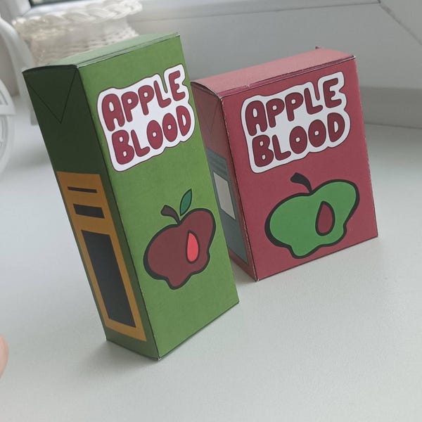Apple Blood Juice Box (the Owl House) Digital Template | 200 Ml, 6 Oz ...