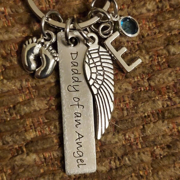 Baby Angel Keychain Set, Mommy's Keychain, Daddy's Keychain, Father's ...