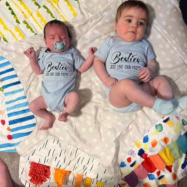 Besties Just Like Our Mamas Baby Onesie®, Best Friend Outfits, BFF ...