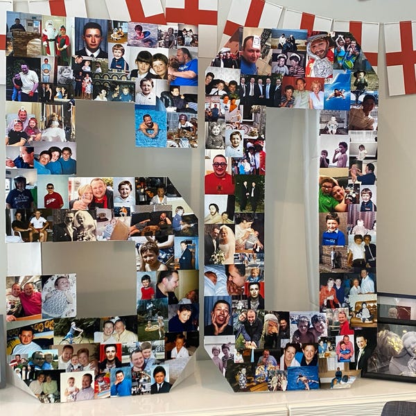 4FT GIANT Cardboard Numbers - DIY Party Decoration – Large Display ...