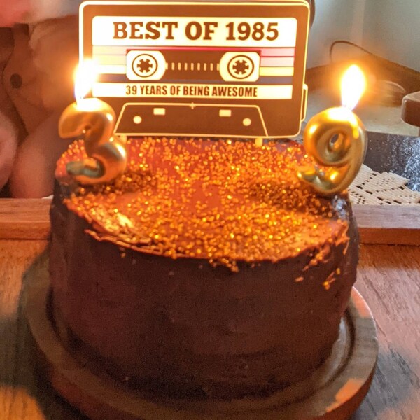 40th Birthday, 40th Birthday Cake Topper, Best of 1985, 40th for Him ...