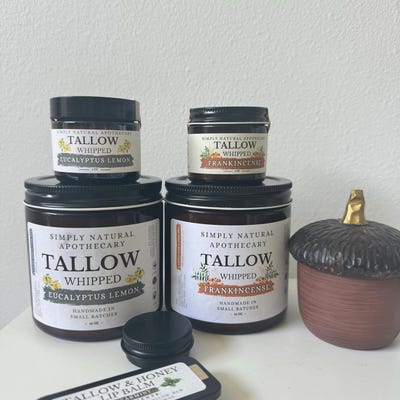 Tallow Coffee Infused Eye Cream, Whipped Balm Caffeine Under Eye Face ...