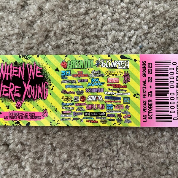 Sick New World 2023 Souvenir Ticket - Etsy