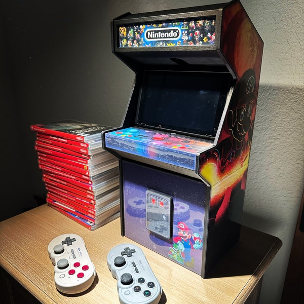 Nintendo Switch Stand Retro Arcade Cabinet With Storage for Original ...