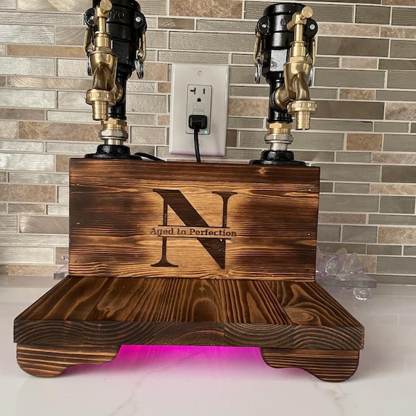 Father's Day Gift ,steampunk Fireman Pipe Robot Night Lamp, Liquor ...