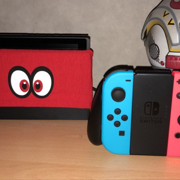 Switch Dock Sock Cartoon Eyes Video Game Screen Protector Cozy Tablet ...