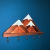 Mountain Key Holder/ Key Hanger for Wall/ Key Rack Shelf With Hooks ...