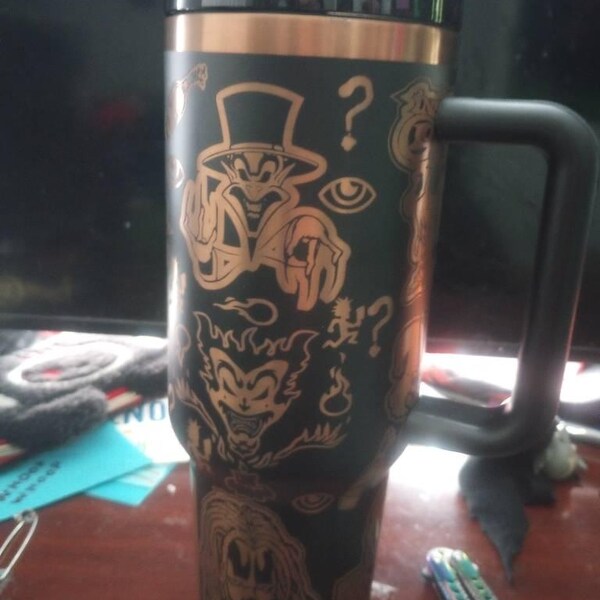 WALLEN Tumbler Cup Permanent Laser Engraved Large 40oz With Handle Lid ...