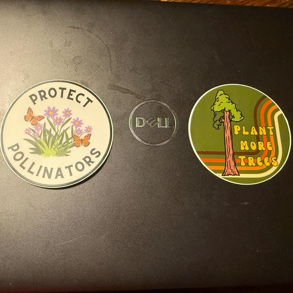 Plant More Trees Sticker. Nature Sticker. Environmentalism. Retro ...