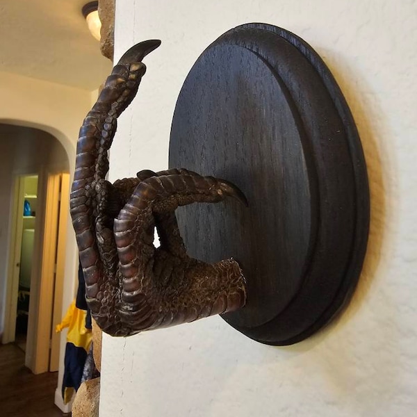 XL Taxidermy Middle Finger THE BIRD Turkey Black Wood Wall Plaque - Etsy