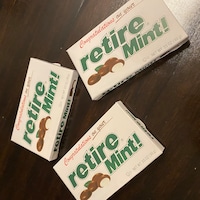 Retirement retire Mint Printable Cover for Junior Mints Box, Sign ...