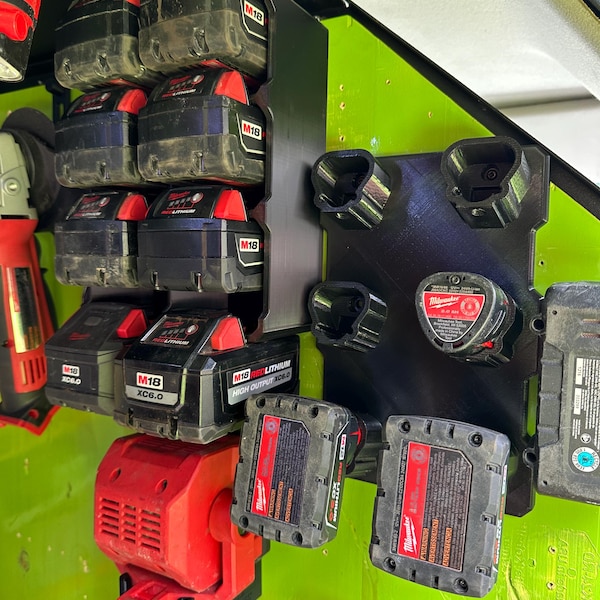 RYOBI One+ 18V 3-bay Battery Rack Wall Mount - Etsy