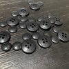 Mini Black Colored Brads 100ct Rounds White Brads Black Brads Matte ...