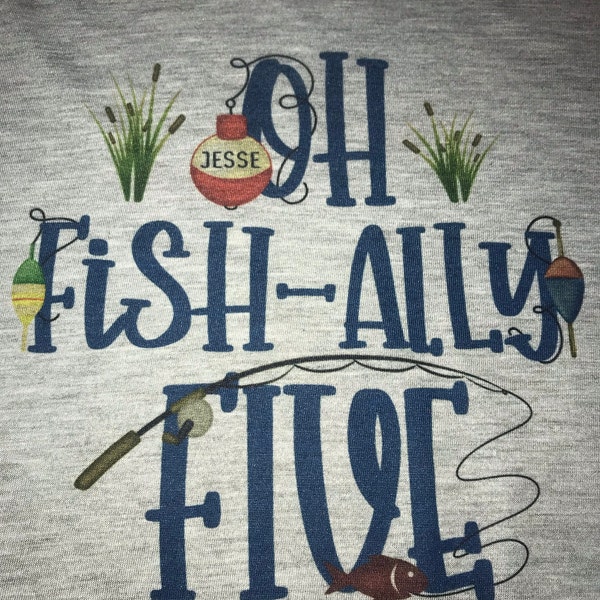 Oh Fish-ally Five 5 - Fishing - Lures - Kids - Birthday Party ...