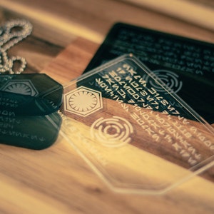 Star Wars-inspired Dog Tags Customized in Aurebesh - Etsy