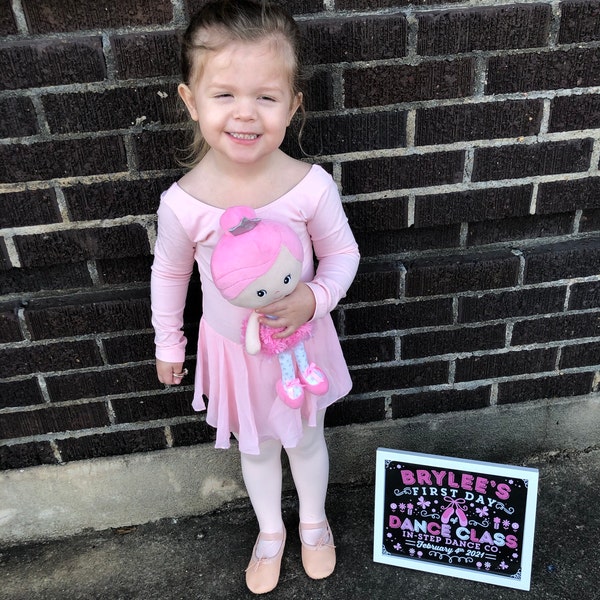 First Day of Dance Sign Printable Dance School Sign Dance Class Sign ...