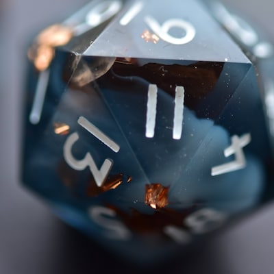 Orange Cream Soda Dice Handmade Resin Sharp Edge Dice Set for Dnd, D&D ...