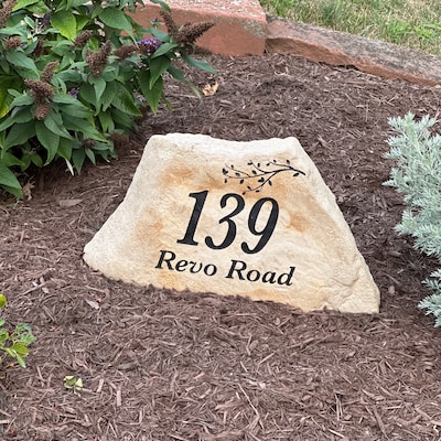 Custom Engraved Carved Stone NAME or ADDRESS Great Gift. - Etsy