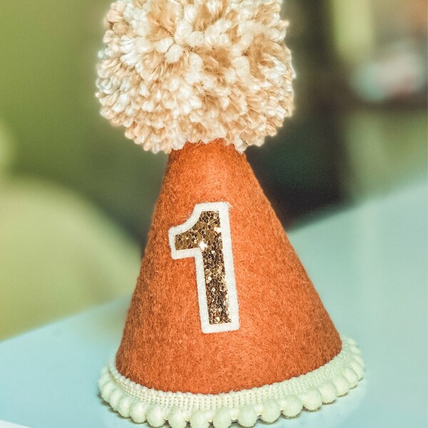 Rust Birthday Hat - Rust Party Hat - First Birthday - Birthday Party ...