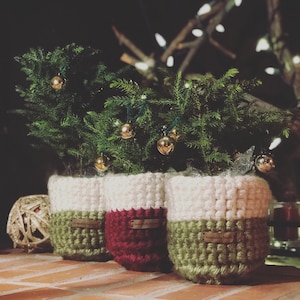 Crochet Planter Pattern / DIY Crochet Pattern / Christmas | Etsy UK